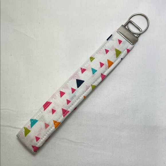 Handmade | Accessories | Handmade Colorful Triangle Pattern Key Holder ...